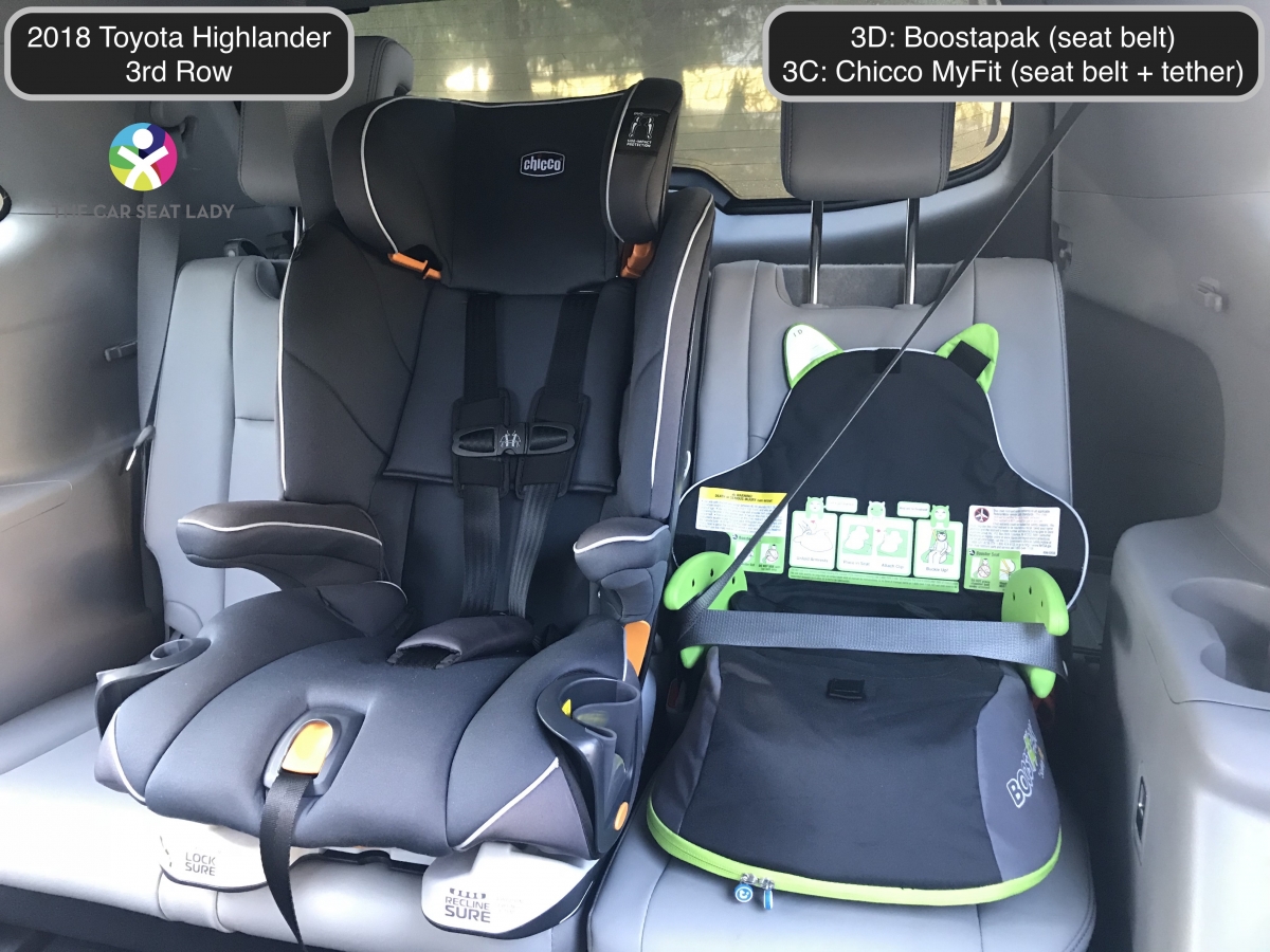 The Car Seat Lady2018 Toyota Highlander 3rd row 3-across project - The ...