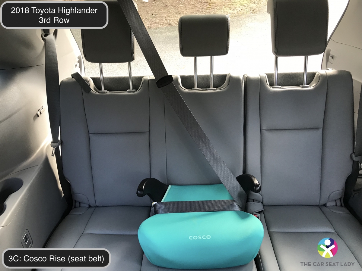 The Car Seat Lady2018 Toyota Highlander 3rd row 3-across project - The ...