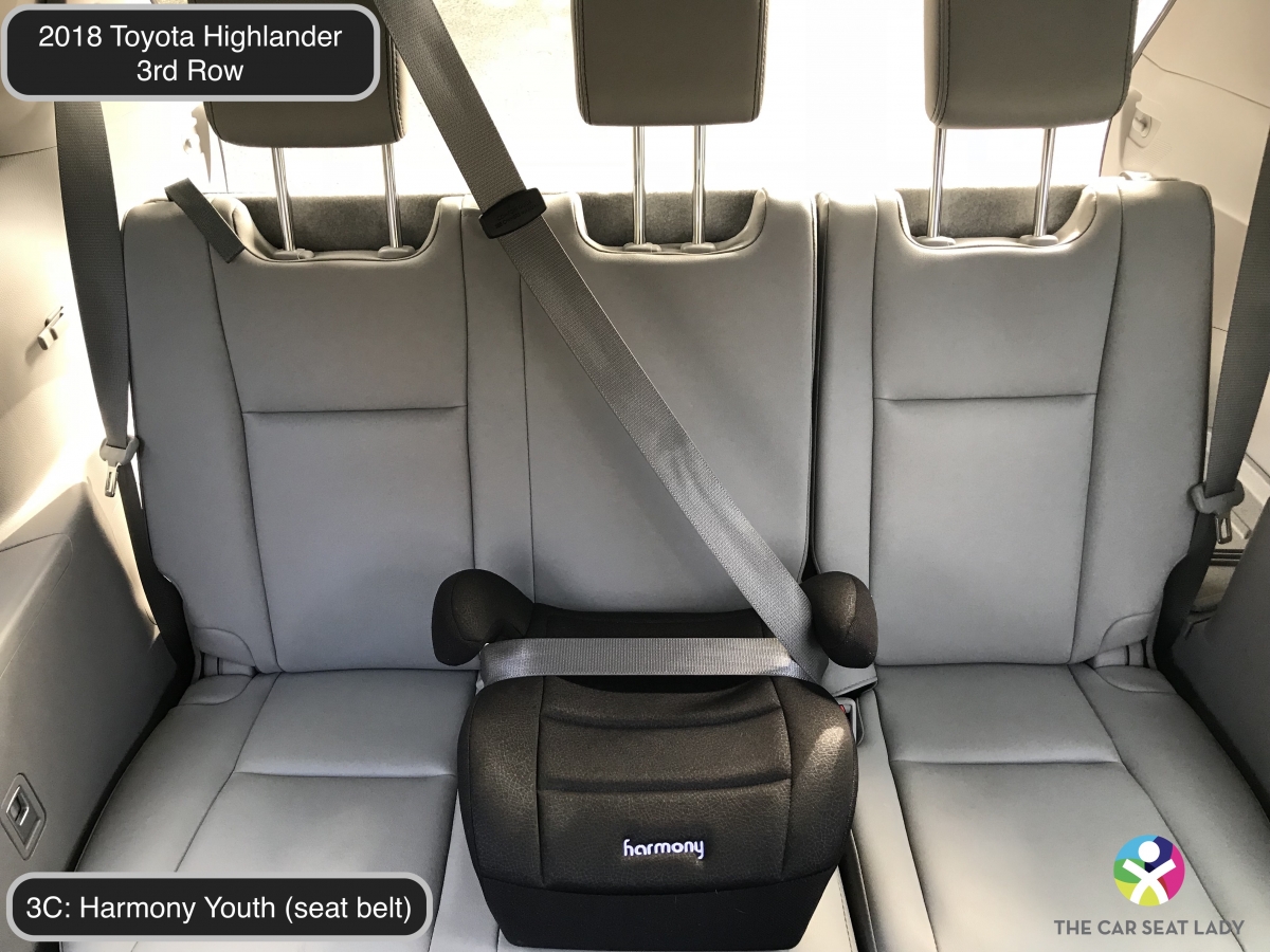 The Car Seat Lady2018 Toyota Highlander 3rd row 3-across project - The ...